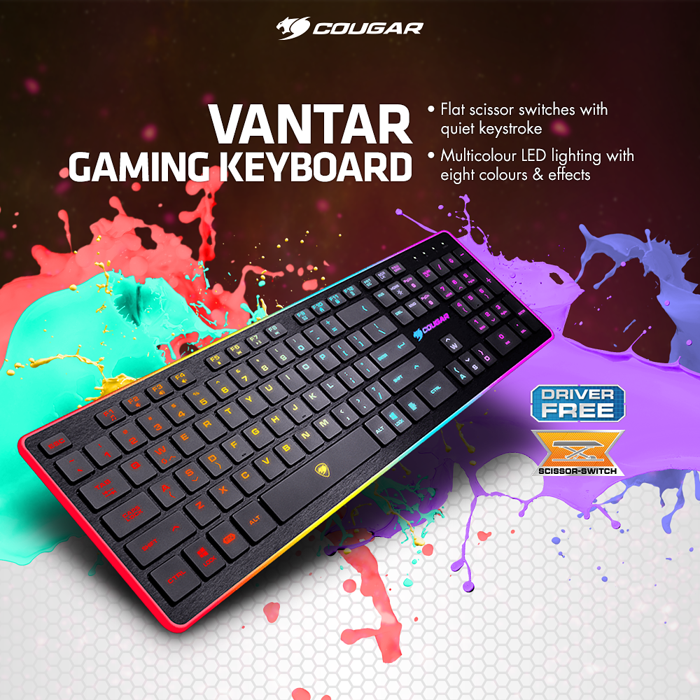 Cougar Vantar - Stylish keyboard with customisable lighting for the ...