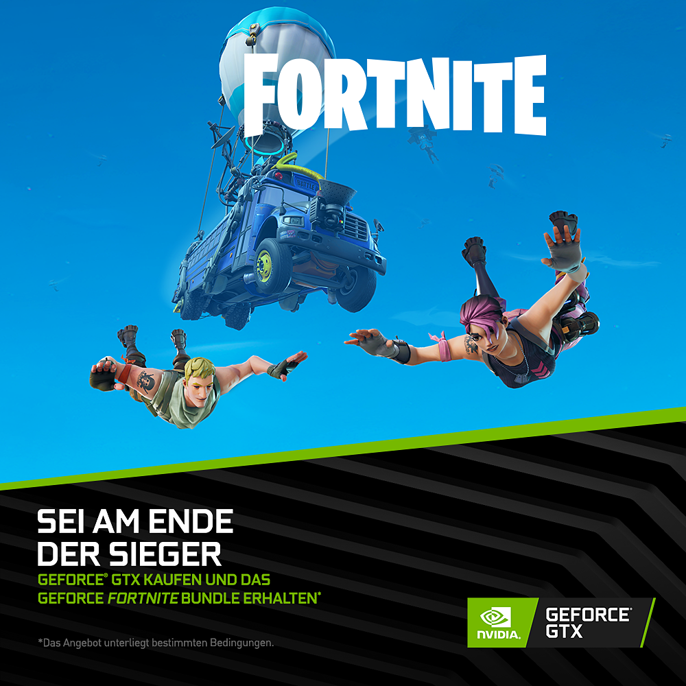 GeForce-Fortnite-Bundle zu NVIDIA GeForce GTX 1070 Ti, 1070, 1060, 1050 ...