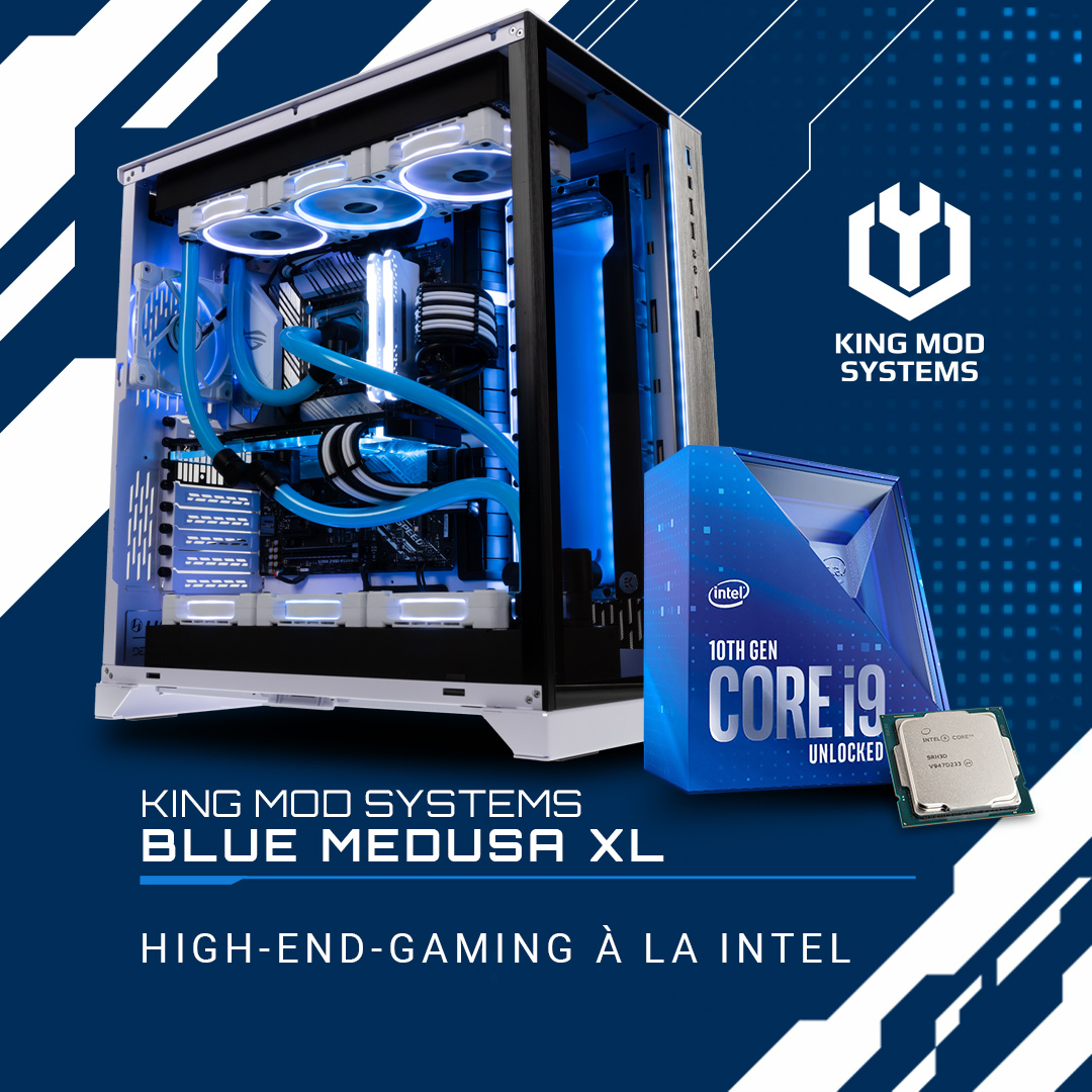 King Mod Systems Blue Medusa XL: High-End-Gaming à la Intel - Caseking Blog