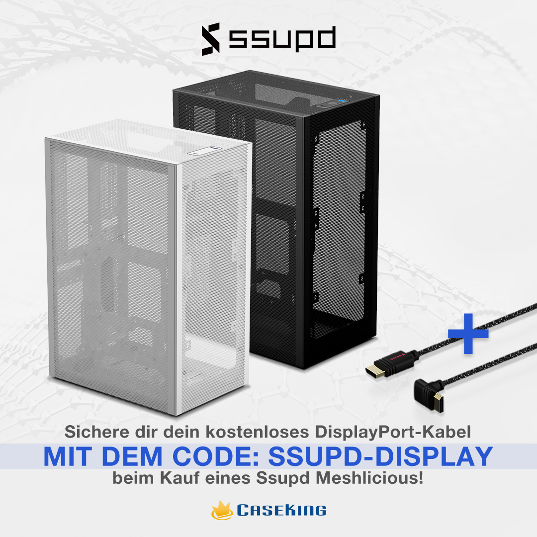 Ssupd Meshlicious Mini-ITX-Gehäuse jetzt mit gratis gewinkeltem ...