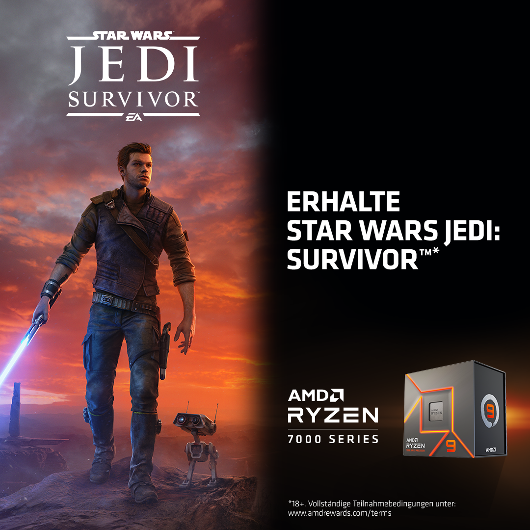 Star Wars Jedi: Survivor jetzt zu AMD Ryzen 7000 CPUs dazu erhalten ...